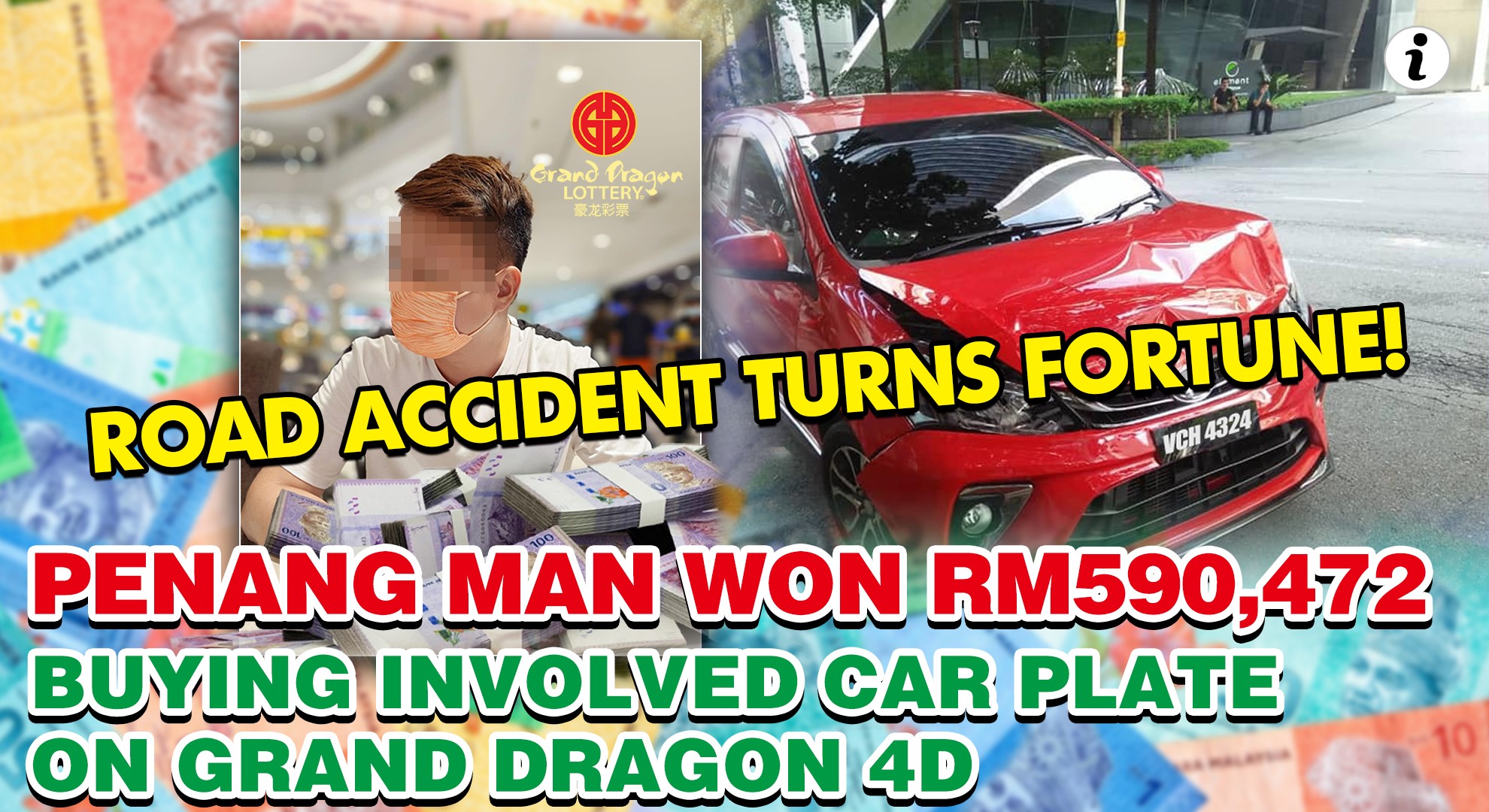 Huat La! Penang Man Buy Grand Dragon 4D After Witnessing Car Accident ...